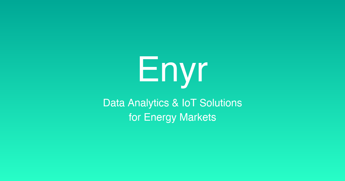 Enyr - Data Analytics & IoT Solutions for Energy Markets